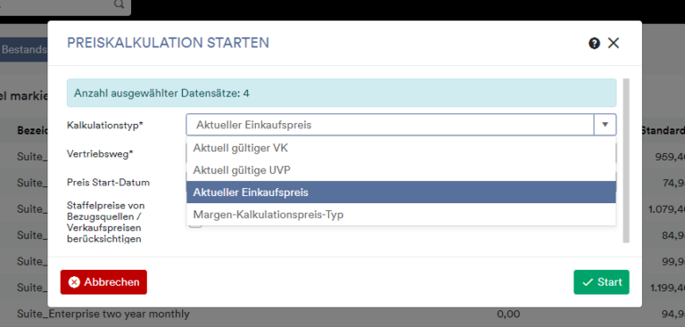 Wie funktioniert die Preiskalkulation? - weclapp Support Portal